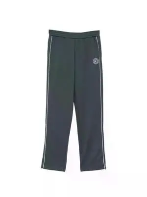 AGNES B. Logo-patch Trousers - Green