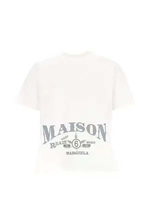 MAISON MARGIELA Graphic-print T-shirt - White