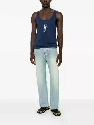 Saint Laurent Loose-fit Straight-leg Jeans - Blue