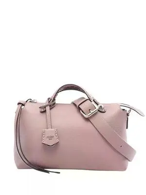 Fendi 2000-2010 Medium Leather Selleria The Way Satchel - Purple