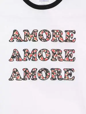 ALESSANDRO ENRIQUEZ Slogan-print Ringer T-shirt
