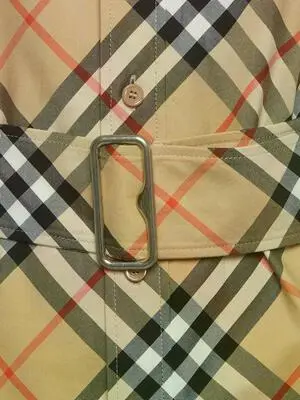 Burberry Belted Checked Shirt Dress