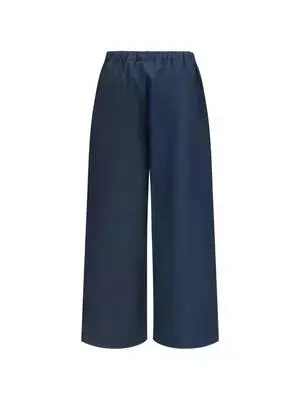 Max Mara Drawstring Wide-leg Trousers - Blue