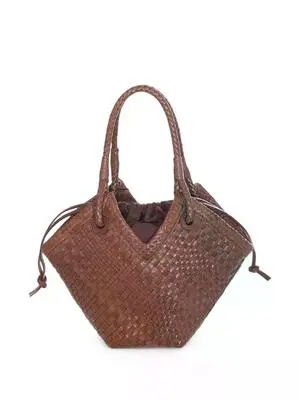 IBELIV Small Trinity Woven-leather Tote Bag - Brown