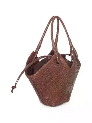 IBELIV Small Trinity Woven-leather Tote Bag