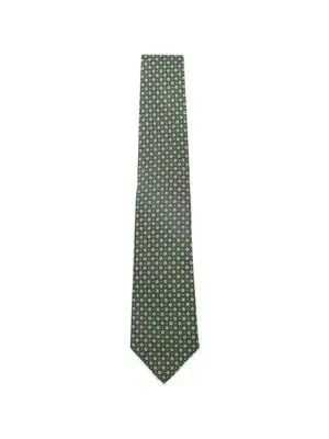 Kiton Floral-print Tie - Green