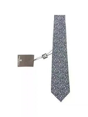 Kiton Floral-print Tie - Blue