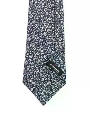 Kiton Floral-print Tie - Blue