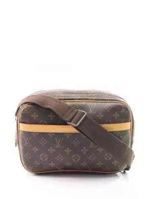 LOUIS VUITTON 2002 Monogram Reporter Pm Crossbody Bag - Brown