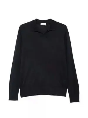 PAOLO PECORA Long-sleeve Knit T-shirt - Blue