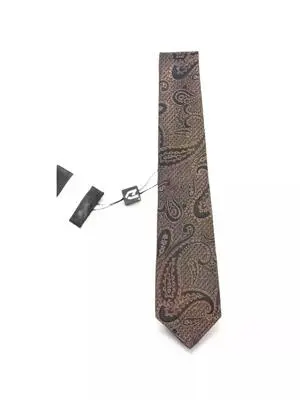 Kiton Paisley-print Tie - Brown