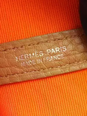 Hermès Toile And Negonda Garden Party 30 Tote Bag - Orange