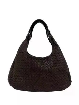 Bottega Veneta 2012-2026 Intrecciato Campana Hobo Bag - Brown