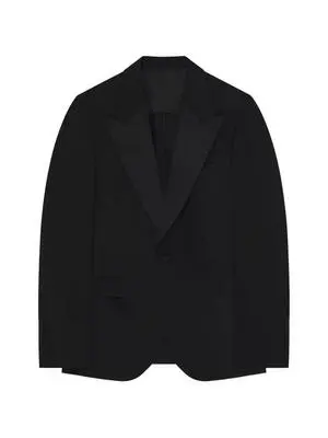 Givenchy Single-breasted Deconstructed Jacket In Wool And Mohair - Black