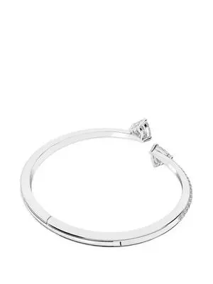 SWAROVSKI Mesmera Heart-motif Crystal-embellished Bangle - Silver