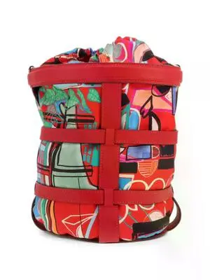 Hermès 2016 Musardine Abstract-print Bucket Bag