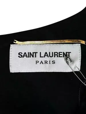 Saint Laurent V-neck Velvet Dress
