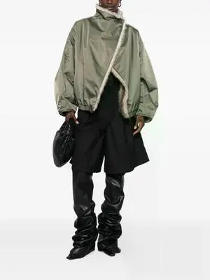 THE FRANKIE SHOP Faux-fur-trim Reversible Jacket - Green
