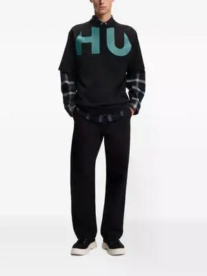 Hugo Graphic Print T-shirt - Black