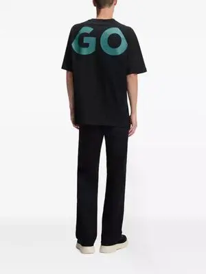 Hugo Large-logo T-shirt In Cotton Jersey