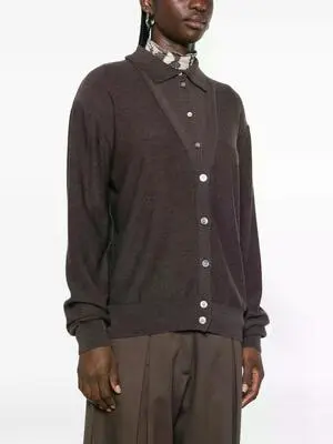 Source Unknown Fabbie Layered Cardigan - Brown