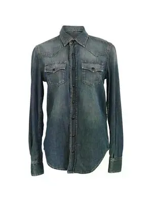Saint Laurent Western Shirt - Blue