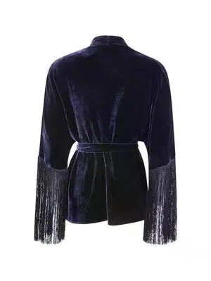 Antonelli Firenze Fringe-trim Belted Cardigan