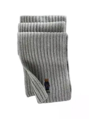 Polo Ralph Lauren Polo Bear Ribbed Scarf - Grey