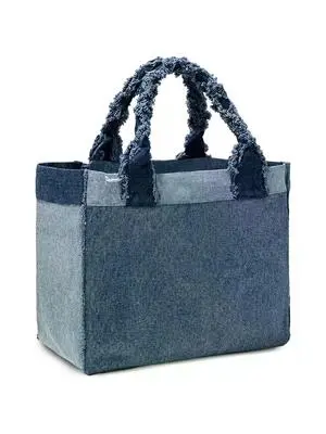 GANNI Medium Trapeze Denim Shopper