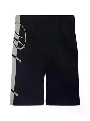 Rhude Logo-knit Shorts - Black