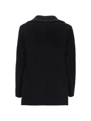 ON THE BUND Double-breasted Ribbed-collar Coat