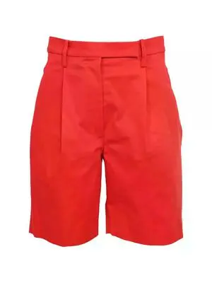 Hermès Pleated Bermuda Shorts - Red
