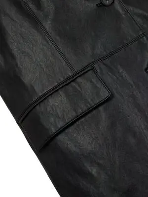 STUDIO TOMBOY Single-breasted Faux-leather Coat
