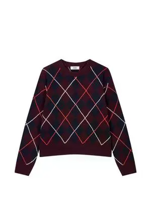 STUDIO TOMBOY Argyle-pattern Sweater