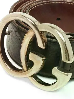 Gucci Gg Marmont Guccissima Belt - Black