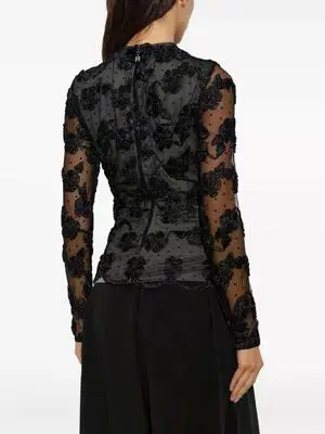 ROTATE BY BIRGER CHRISTENSEN Flower Mesh Ls Top