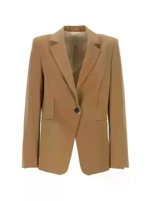 EMME Single-breasted Notched-lapel Blazer - Neutrals