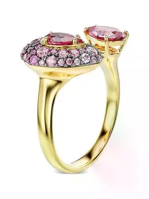 SWAROVSKI Sublima Crystal-embellished Pear-cut Ring - Gold