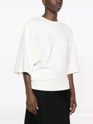ELEH Draped Short-sleeve Sweater