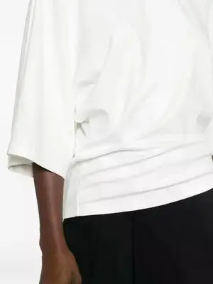 ELEH Draped Short-sleeve Sweater