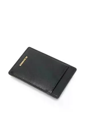 JIL SANDER Magnetic Leather Card Holder