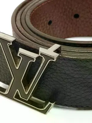 LOUIS VUITTON 2021 Logo-plaque Reversible Belt