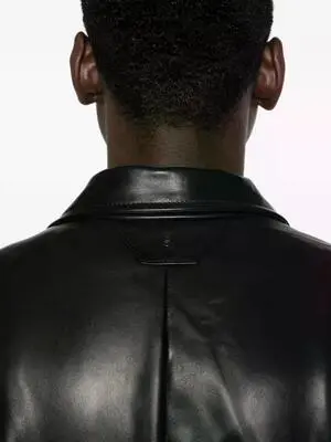 SALVATORE SANTORO Single-breasted Leather Jacket