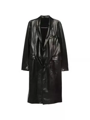 SALVATORE SANTORO Single-breasted Leather Jacket - Black