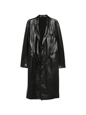 SALVATORE SANTORO Single-breasted Leather Jacket - Black