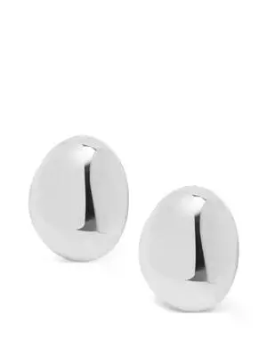 NIALAYA JEWELRY Oval Earrings - Silver