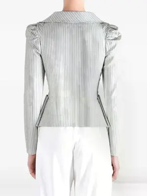 VIVIENNE WESTWOOD Stripe-pattern Peplum-hem Top