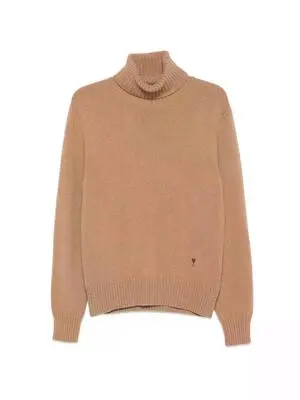AMI Paris AMI Paris Ami De Coeur Long-Sleeve Sweater Neutrals