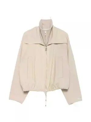 Sportmax Emiro Drawstring-hem Jacket - Neutrals