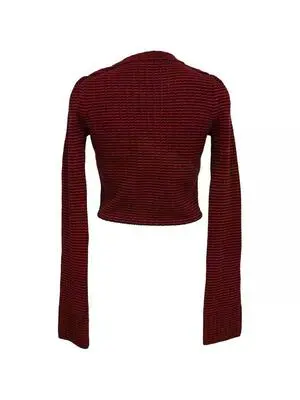 SELF-PORTRAIT Cropped V-neck Sweater